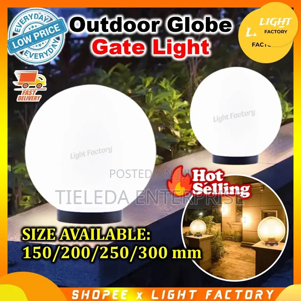 Outdoor Globe Gate Light in Accra Metropolitan - Lighting, Tieleda ...