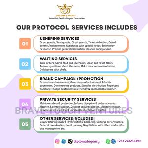 Ushering,Waiting Protocol Service in Lapaz - Party, Catering & Event ...