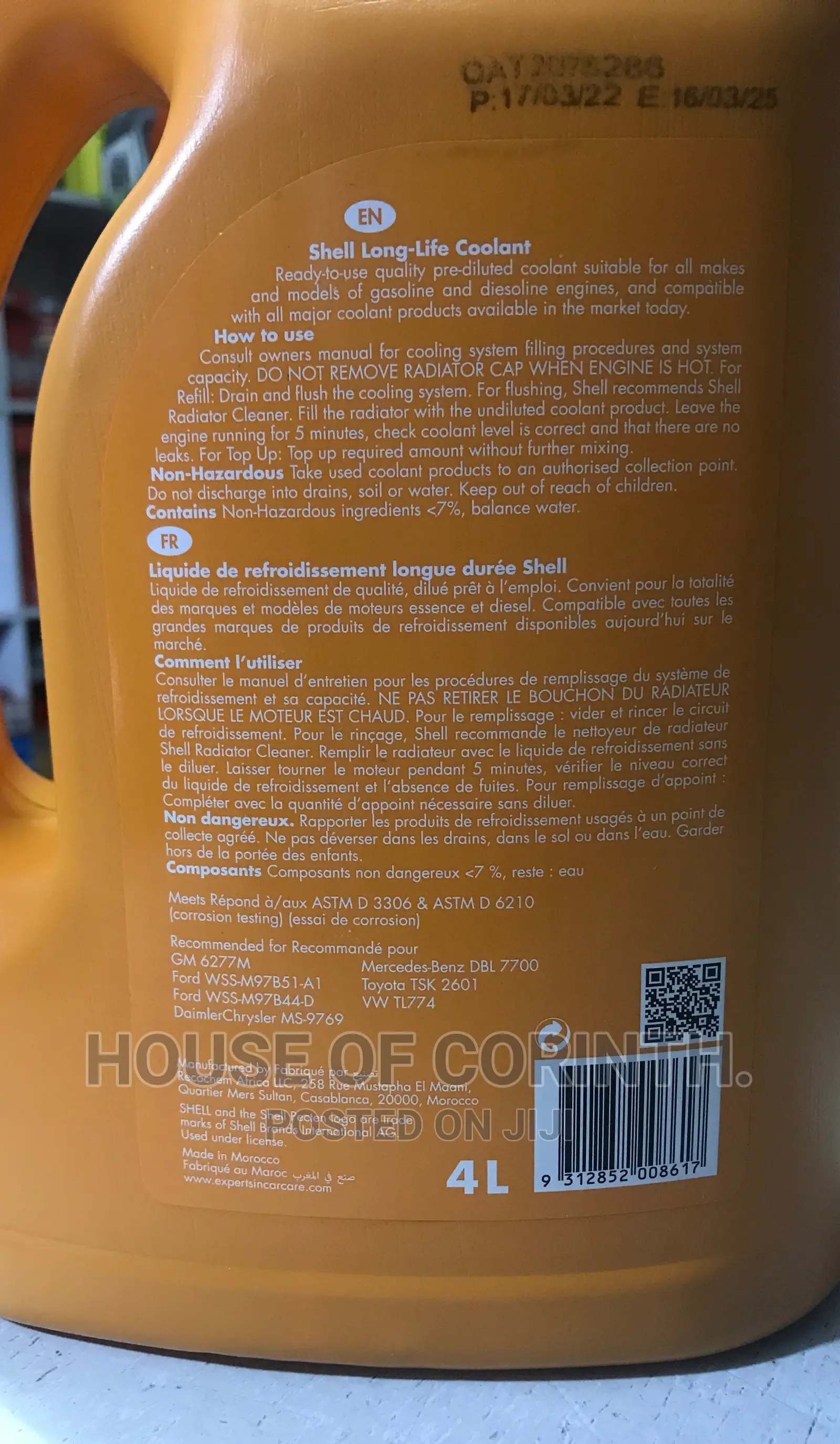 Shell Long-Life Coolant 4L in Adenta - Vehicle Parts & Accessories ...