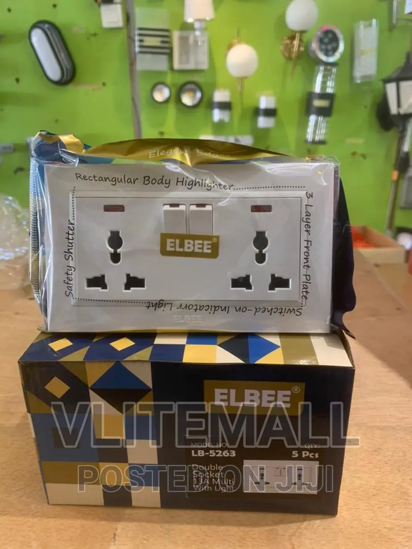 Elbee Double Multi Socket (LB-5263) in Accra New Town - Electrical ...