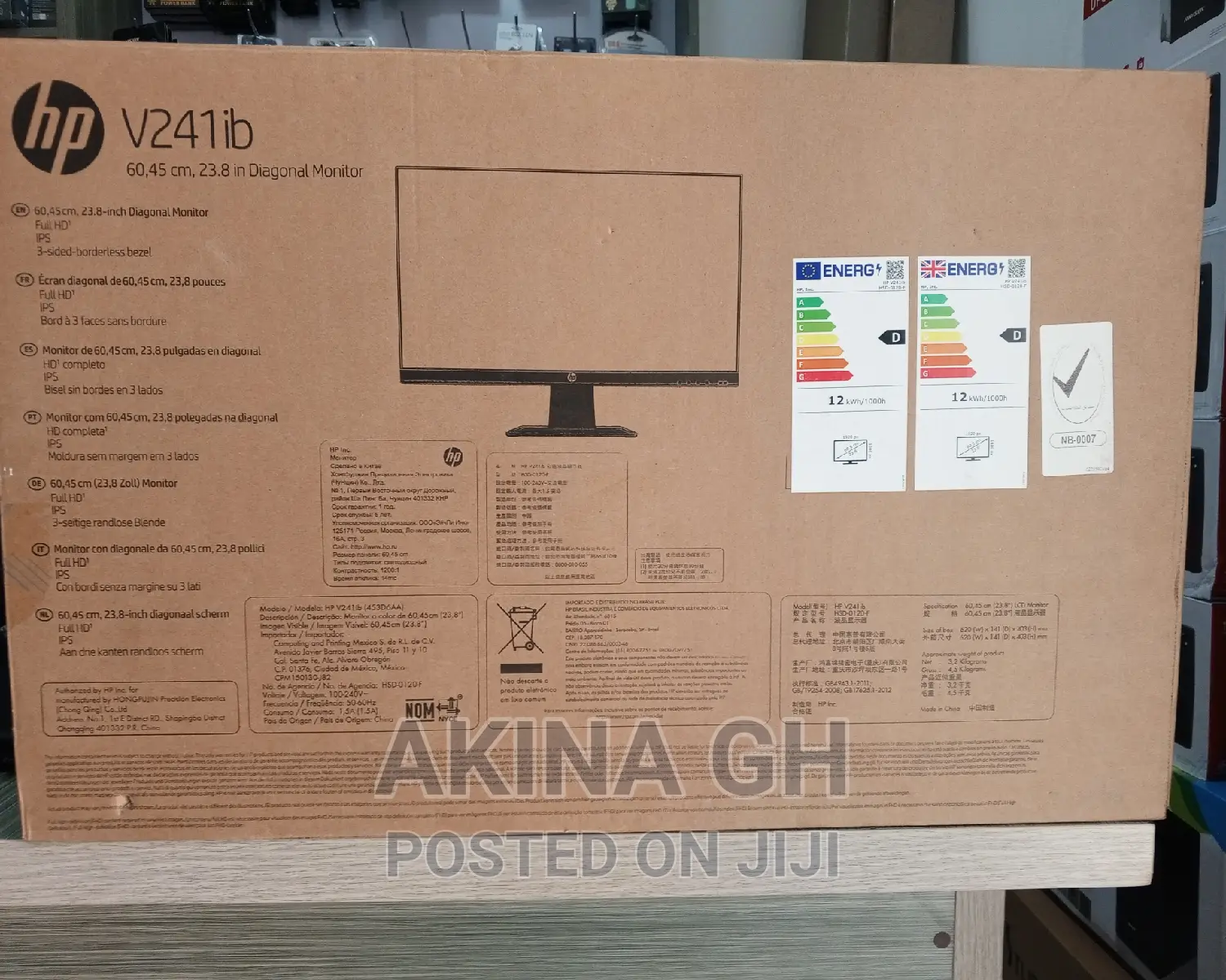 Hp V241ib G5 FHD Monitor 24 Inch Monitor in Lapaz - Computer Monitors ...