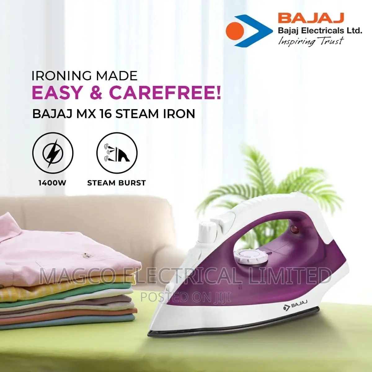 Bajaj Steam Iron in Spintex - Home Appliances, Magco Online | Jiji.com.gh