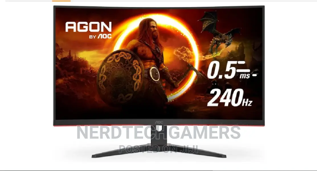 AOC C32G2ZE 32" Curved Frameless Gaming Monitor, Full HD in Tema ...