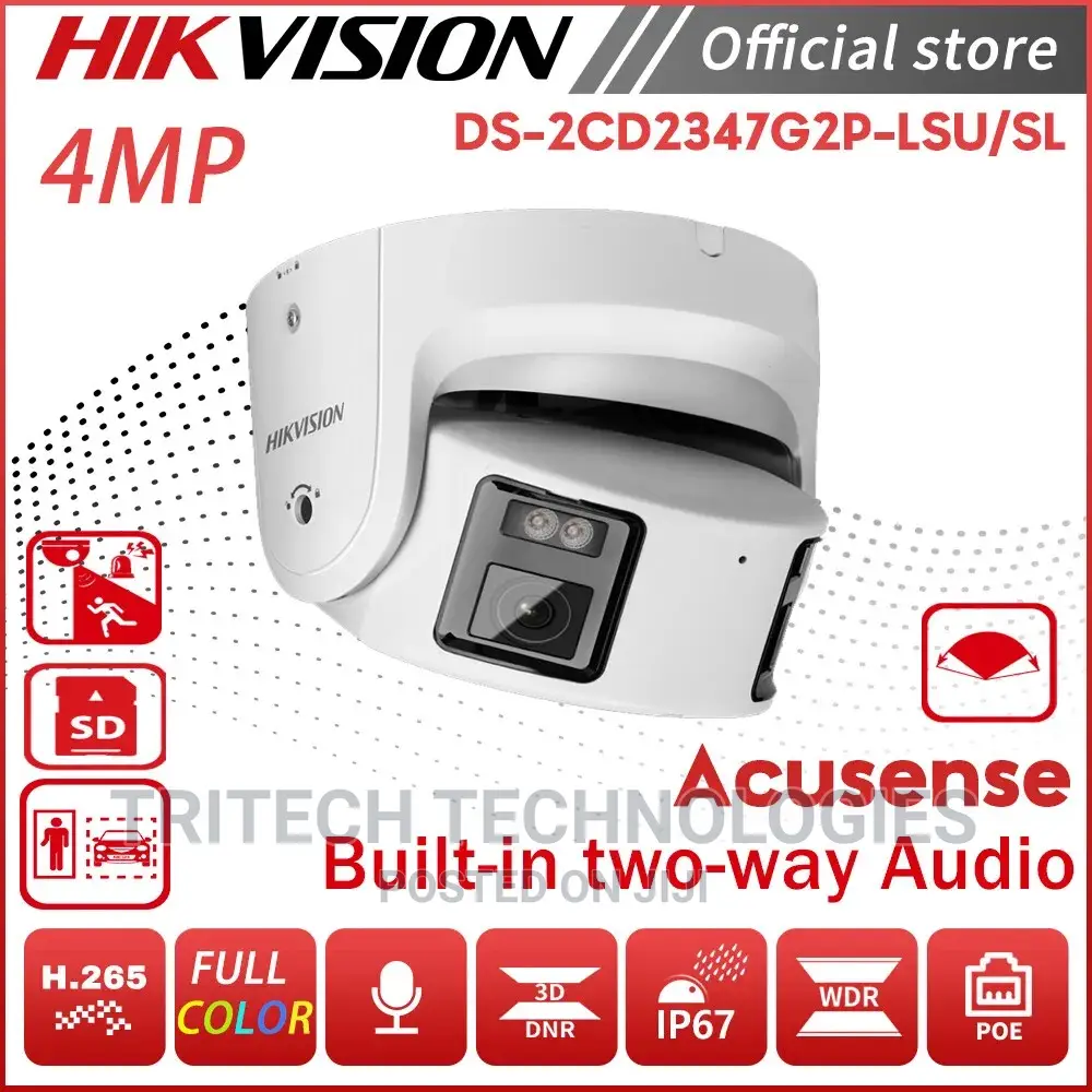 Hikvision 4MP Panoramic Colorvu Fixed Turret IP Camera DOME in Lapaz ...