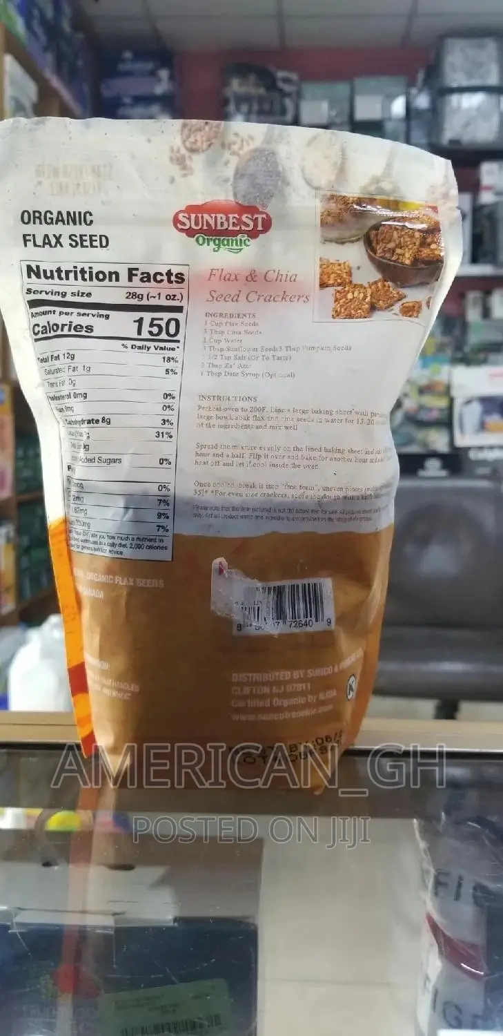 Organic Flax Seeds(454g) in Accra Metropolitan - Feeds, Supplements & Seeds, Emmanuel Adjei ...