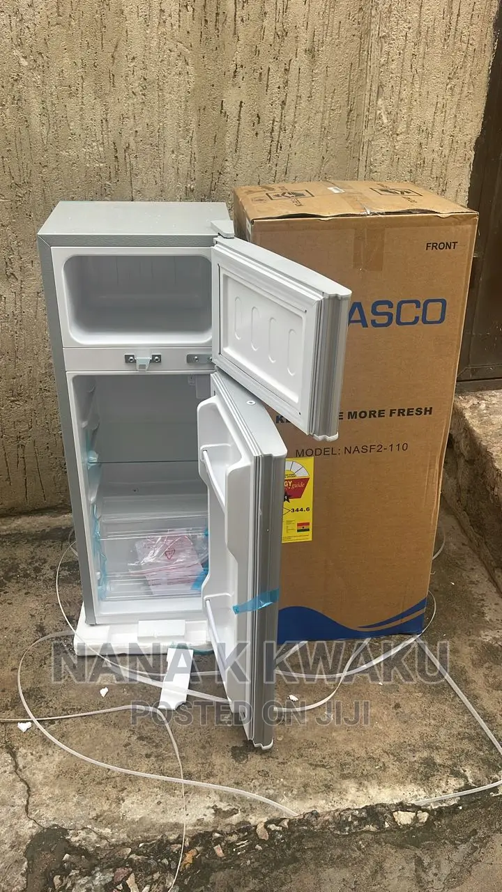 Quality_nasco Nasf2-110 Double Door Fridge With Top Freezer in Accra ...