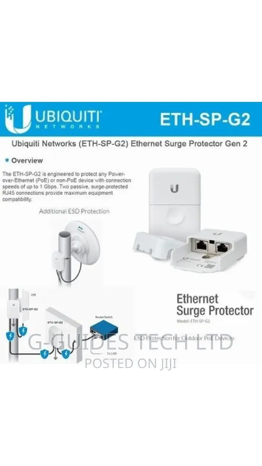 Ubiquiti Ethernet Surge Protector GEN2 (ETH-SP-G2) in Madina ...
