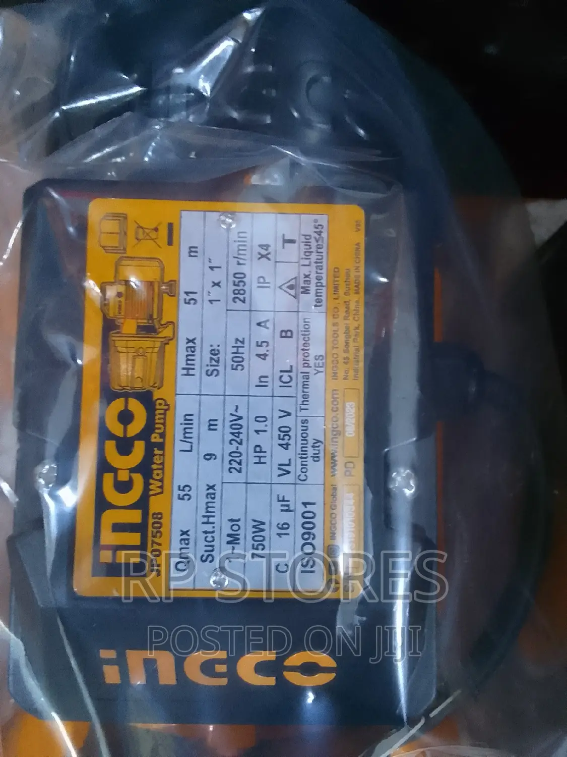 Ingco Electric Water Pump 1hp in Achimota - Plumbing & Water Supply, Rp ...