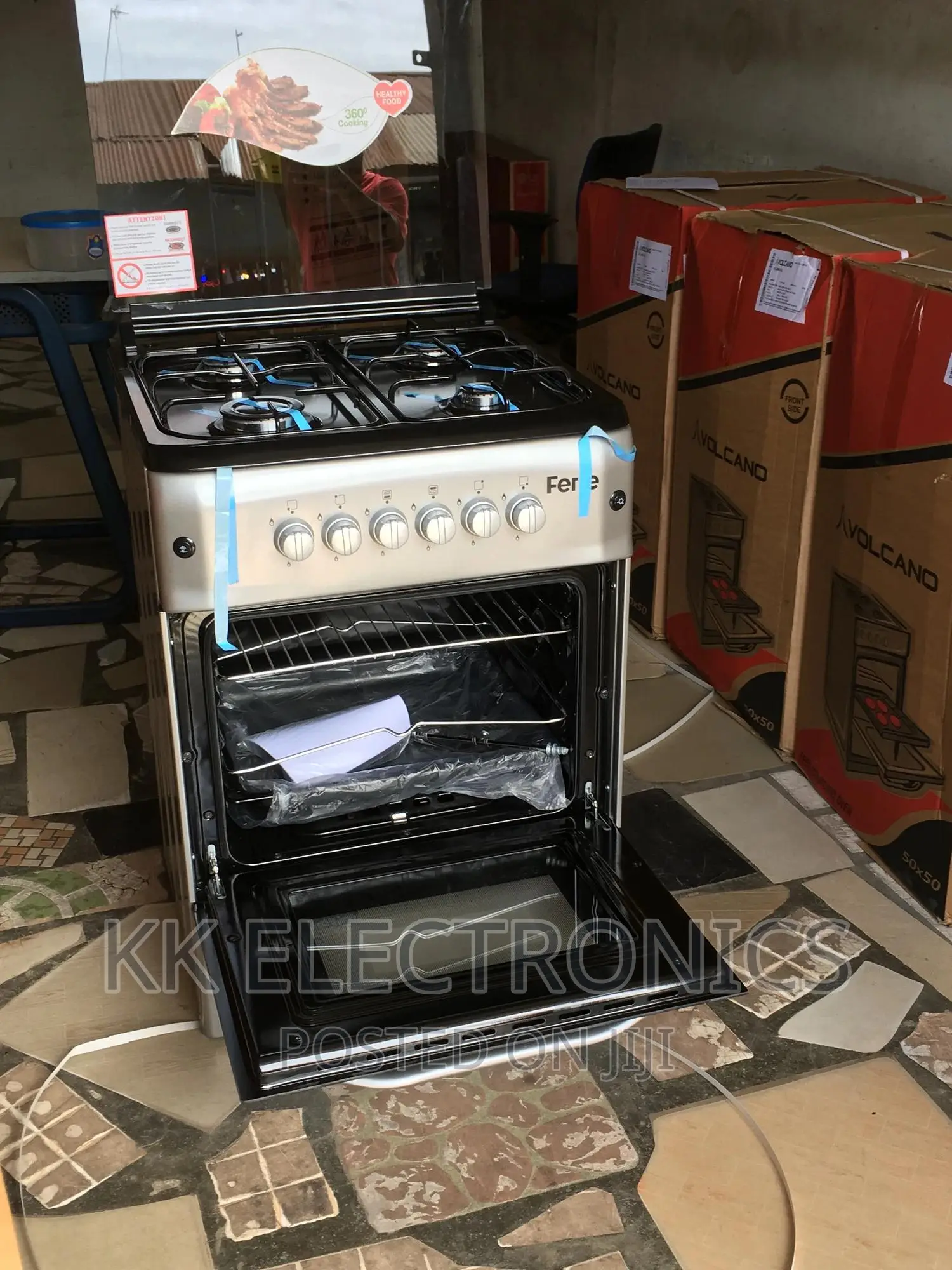Ferre 60x60 Gas Cooker With Automatic and Rotisserie in Accra ...