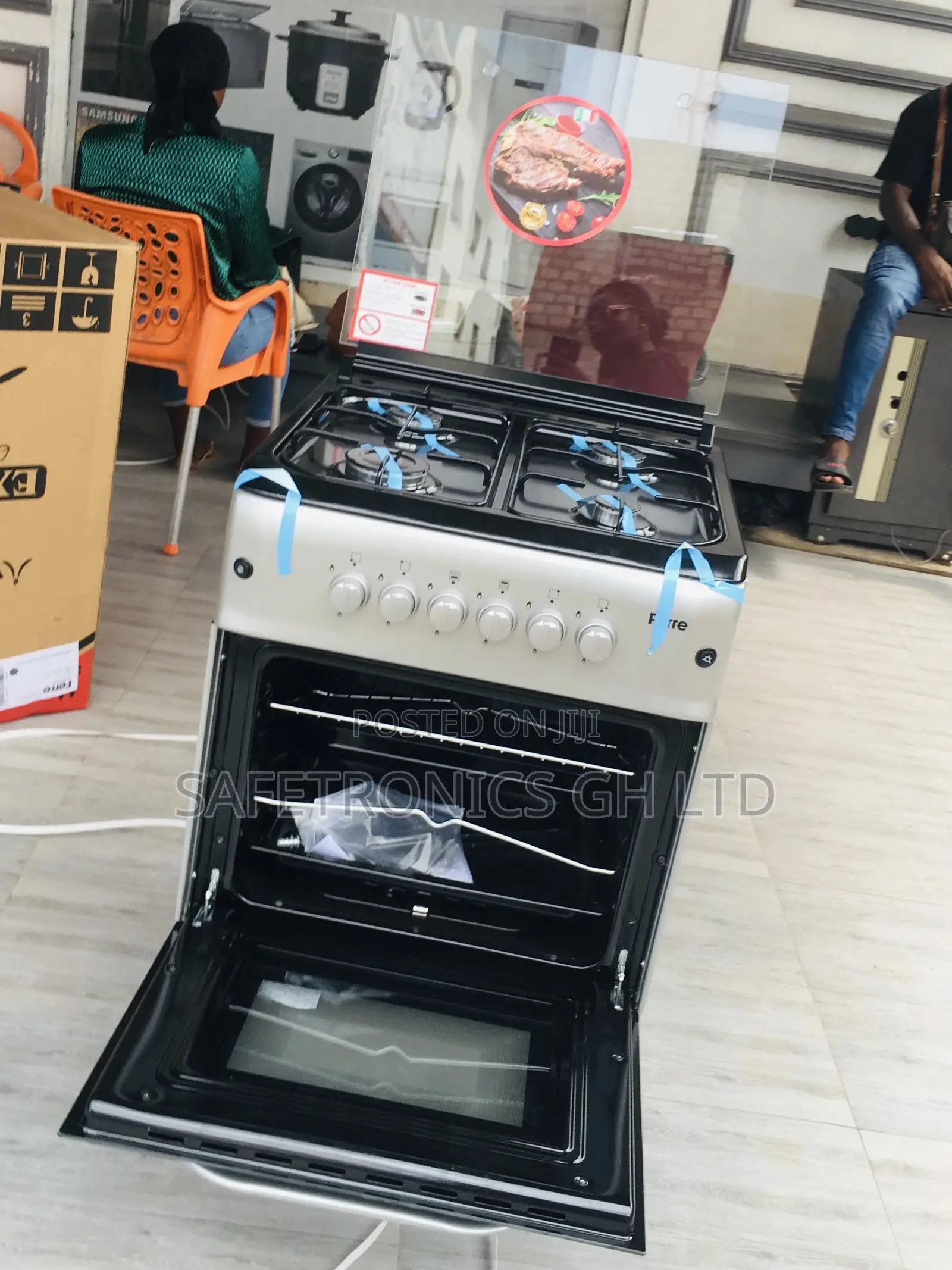 Electric 4 Gas Cooker Oven With Grill 60x60 Ferre Gray in Adabraka ...