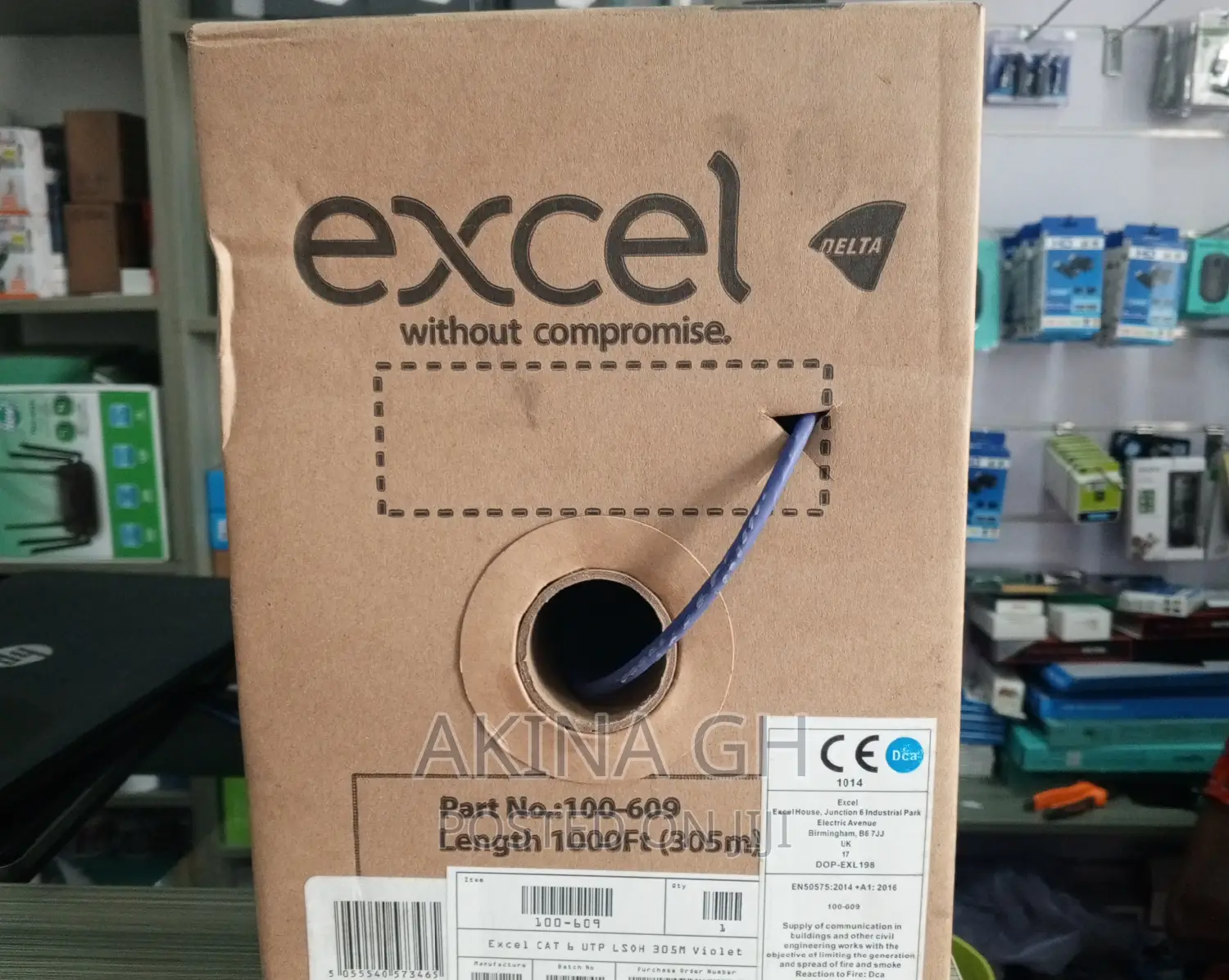 Excel Cat6 UTP Cable 305M Violet Color BX305M in Lapaz - Networking ...