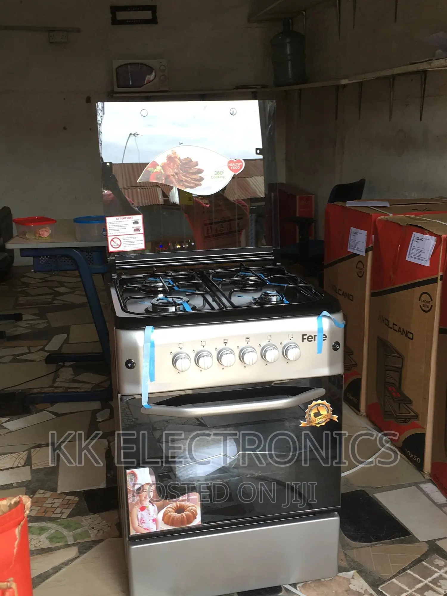Ferre 60x60 Gas Cooker Designed in Italy and Made in Turke in Accra ...