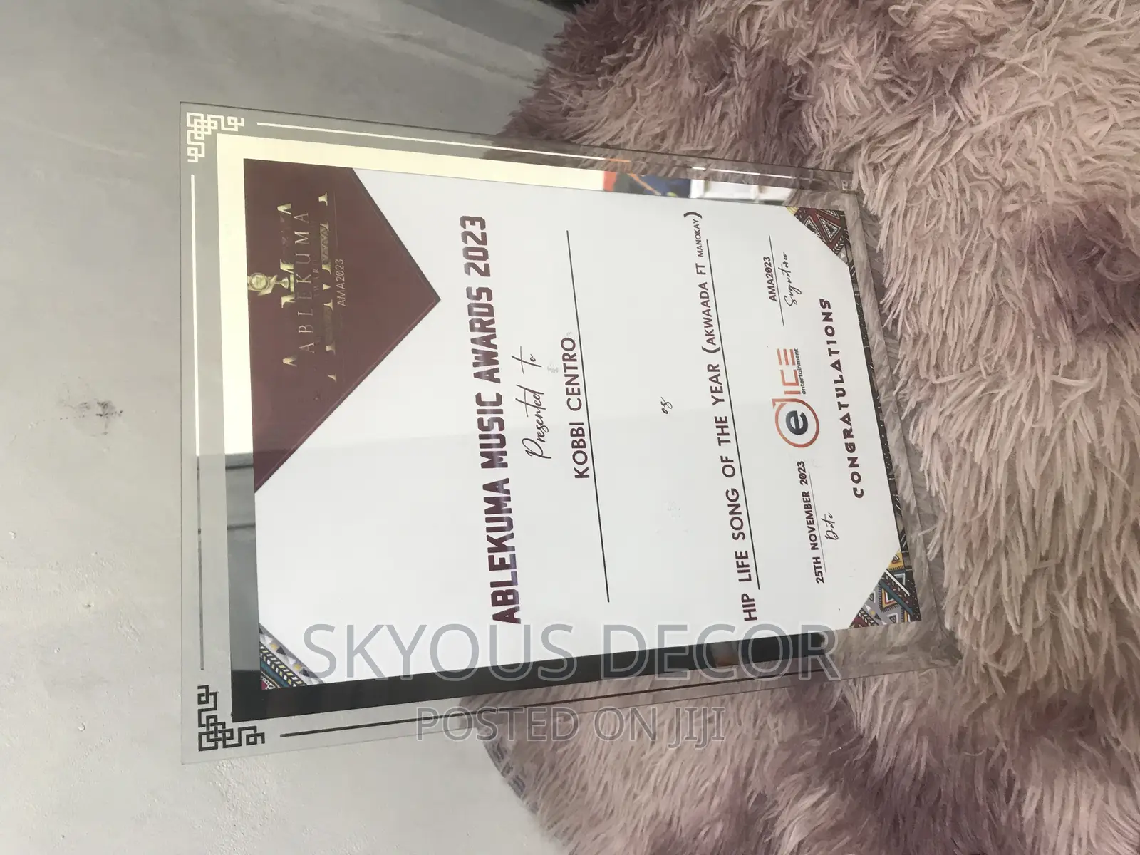 Citation Frame Crystal Glass in Accra Metropolitan - Home Accessories ...