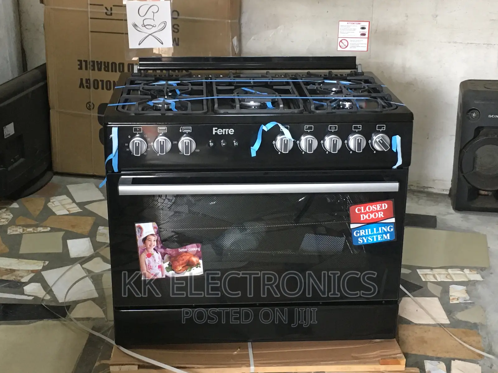 Ferre 5 Burner Gas Cooker Black in Accra Metropolitan - Kitchen ...