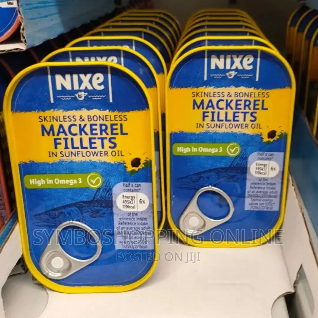 Nixe Mackerel Fillets in Sunflower Oil 125gskinless Boneless in Airport ...