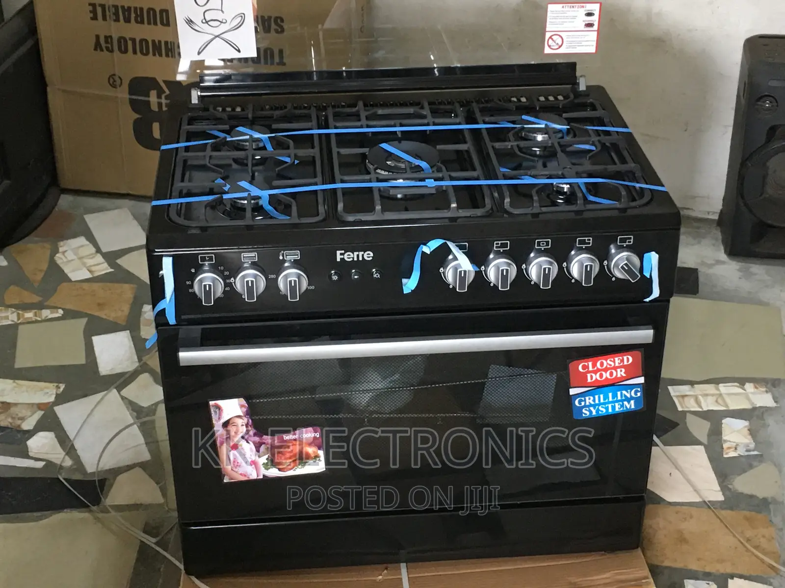 Ferre 5 Burner Gas Cooker Designed in Italy and Made in Turk in Accra ...