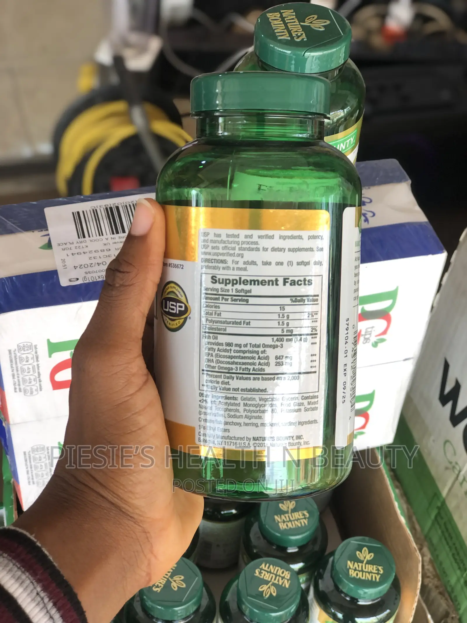 Nature's Bounty Fish Oil 1400 Mg, 130 Coated Softgels in Accra ...