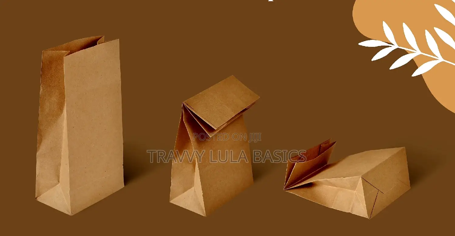New Hard Kraft Paper Food Bags(Brown) for sale - Travvy LULA BASICS ...