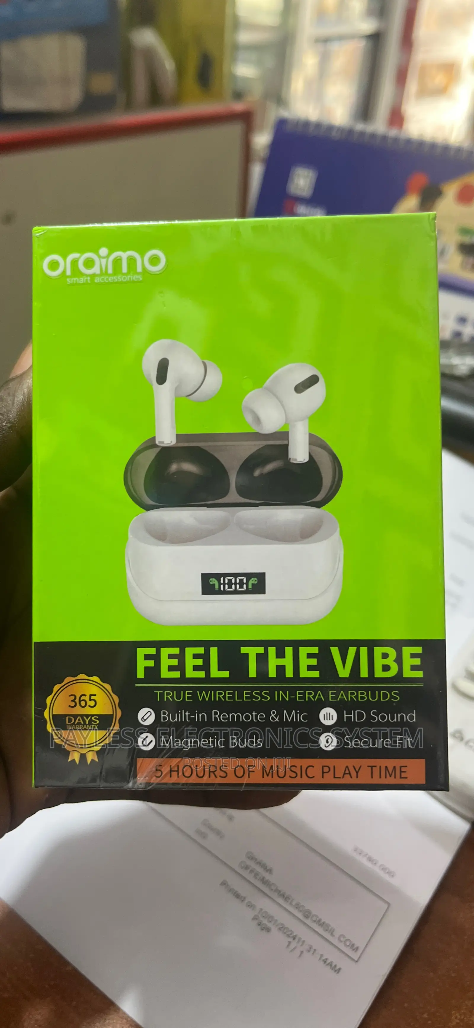 Oraimo Wireless Earbud in Adabraka - Headphones, Payless Electronics ...