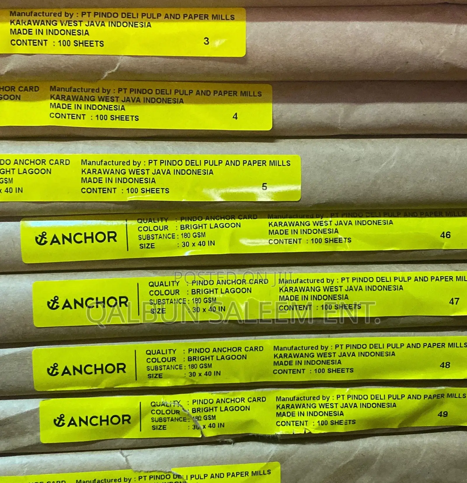 Anchor Vanguard Coloured Manila Board Paper 180gsm 30 X 40 in Accra New ...
