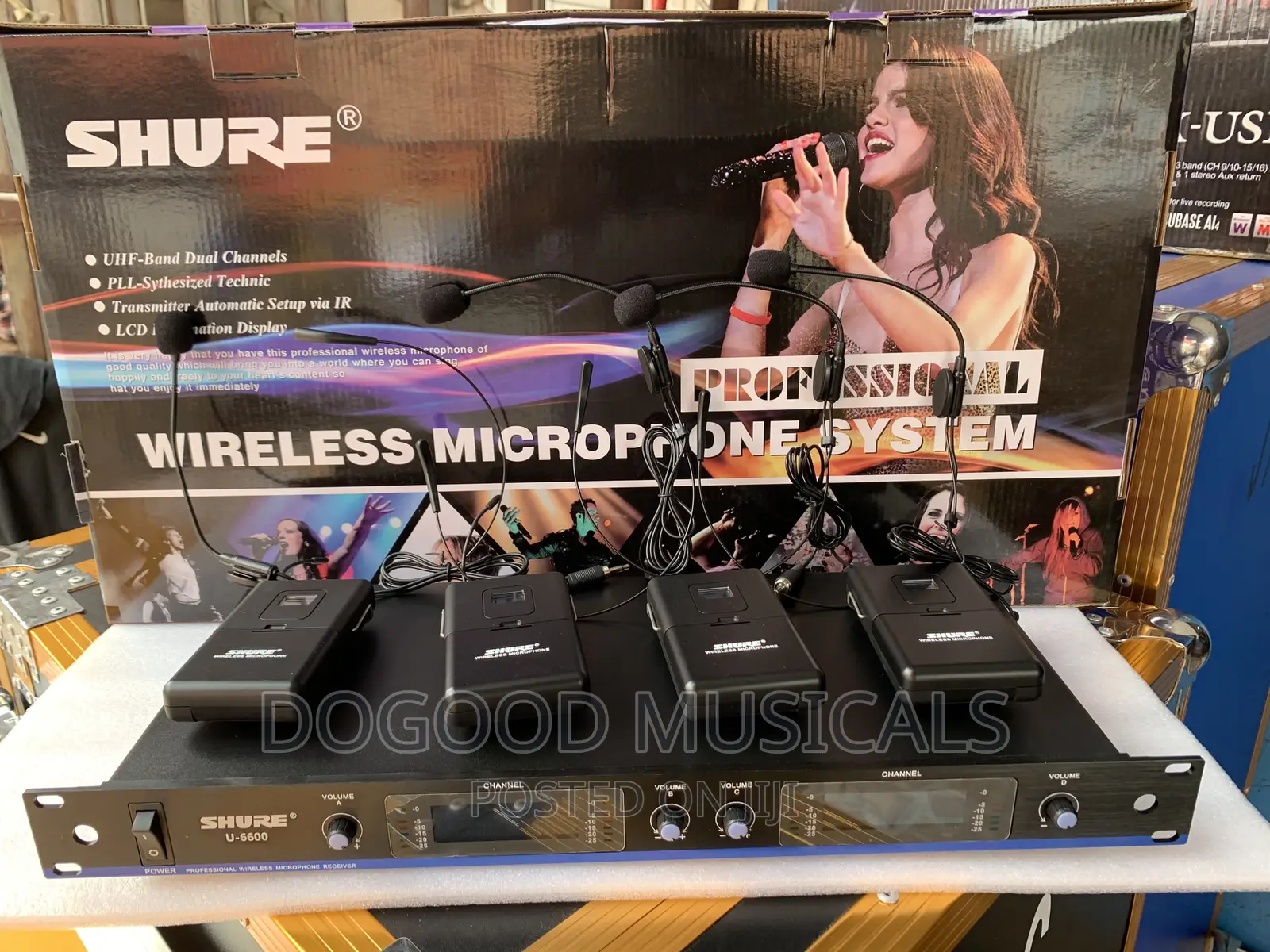 Shure U-6600 4in1 Lapel(Head)Wireless Microphone in Accra Metropolitan - Audio & Music Equipment ...