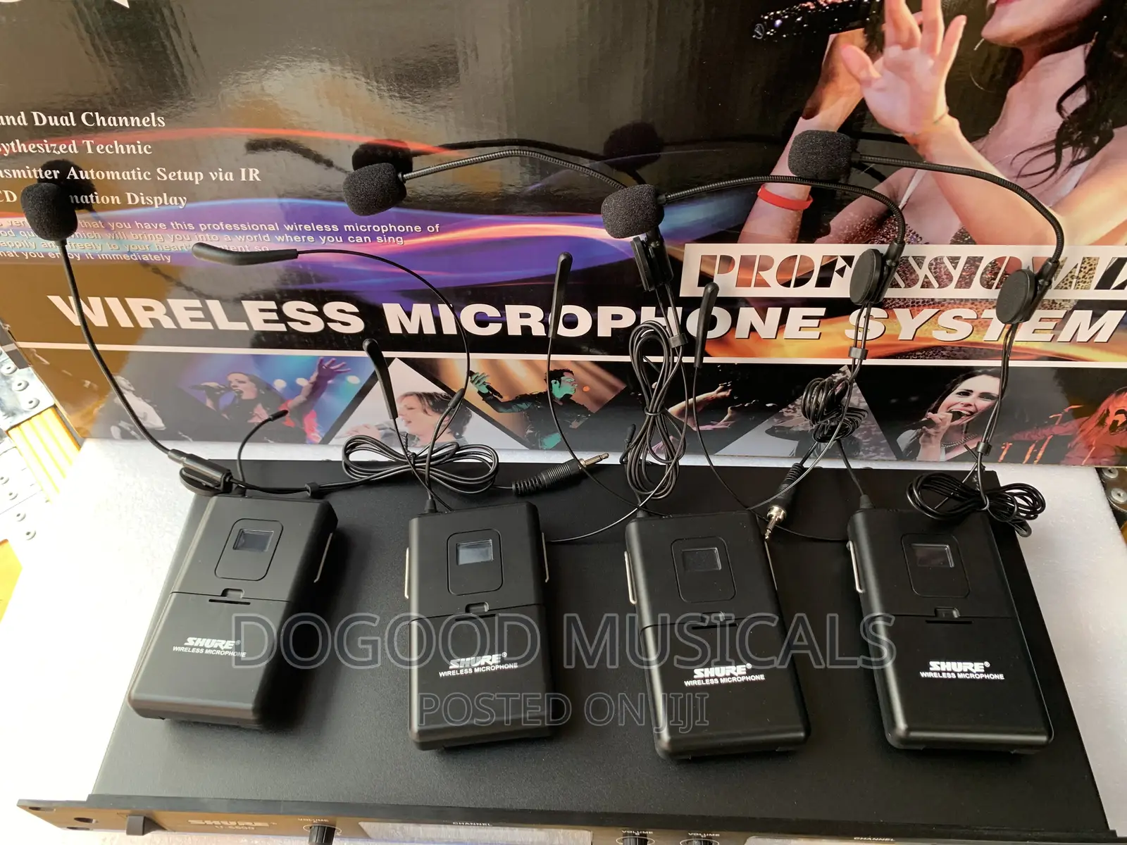 Shure U-6600 4in1 Lapel(Head)Wireless Microphone in Accra Metropolitan ...