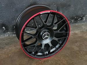 This Is Original Mercedes Benz Matte Black/Red Alloy Rims 18 in Accra ...