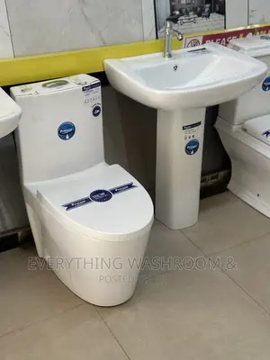 Frencia One Piece WC and Basin Complete_close Couple WC Set in Accra ...