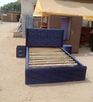 Foreign Double Bedframe With Ottoman and Side Drawers in Achimota ...