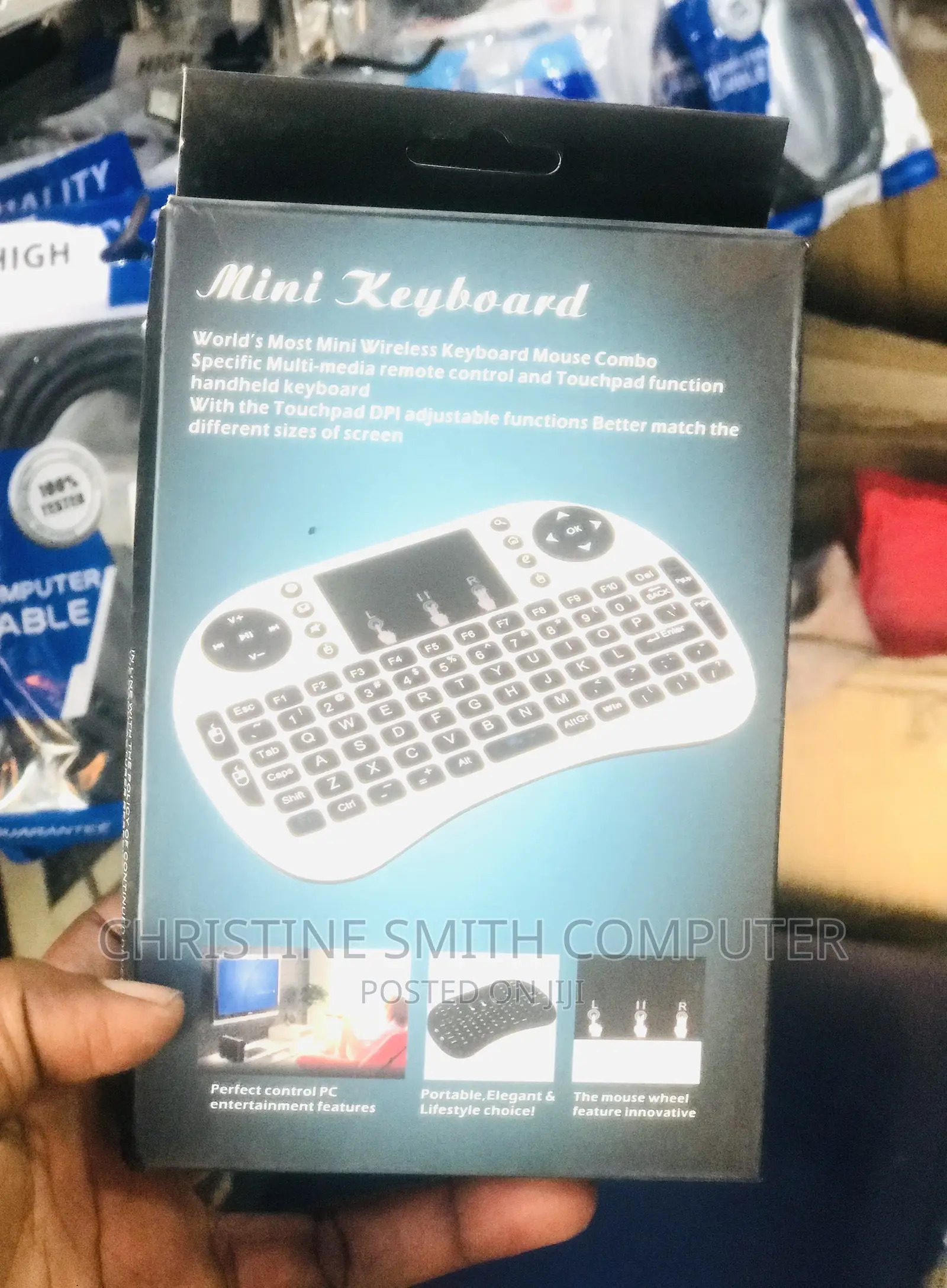 Mini Backlit RGB Wireless Keyboard in Circle - Computer Accessories ...