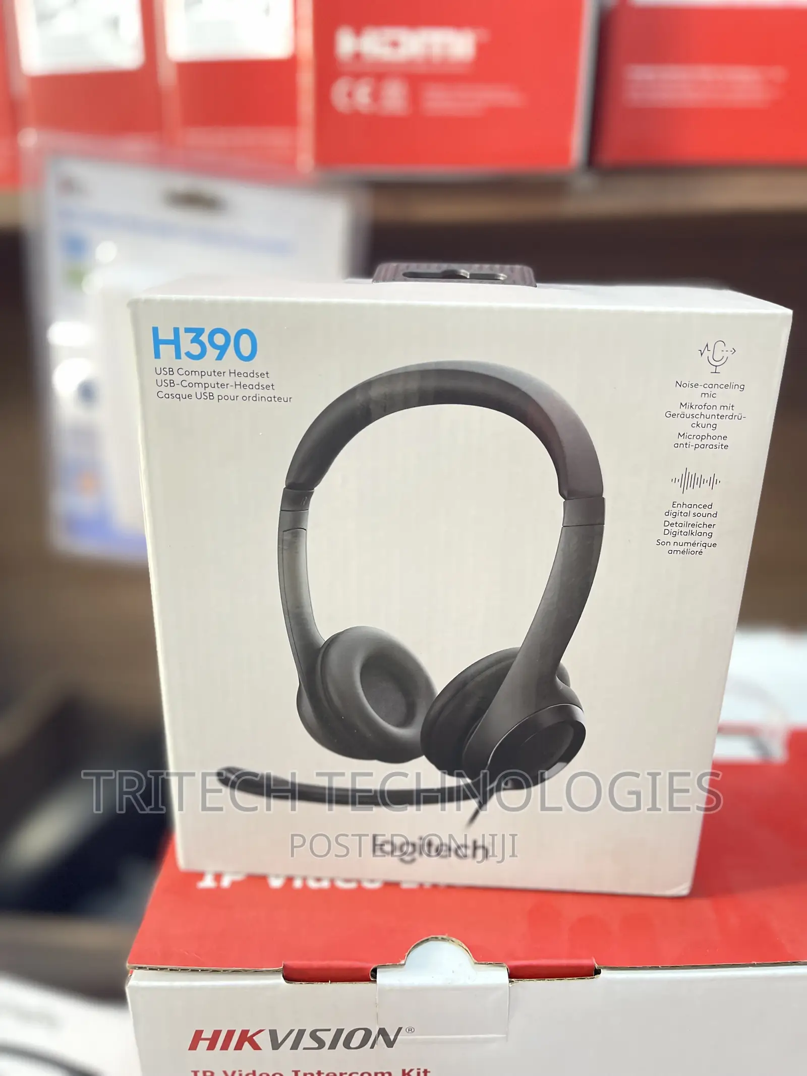 Logitech H390 Usb Headset With Noise-Cancelling Mic in Lapaz - Headphones, Tritech Technologies ...