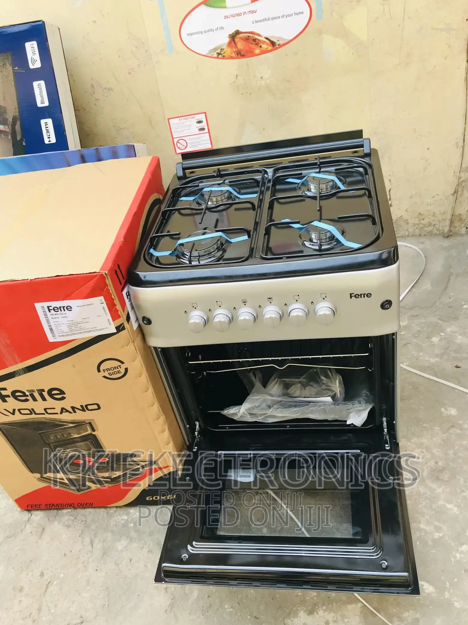 Italian Designed 60x60 Ferre Silver Gas Cooker in Accra Metropolitan ...