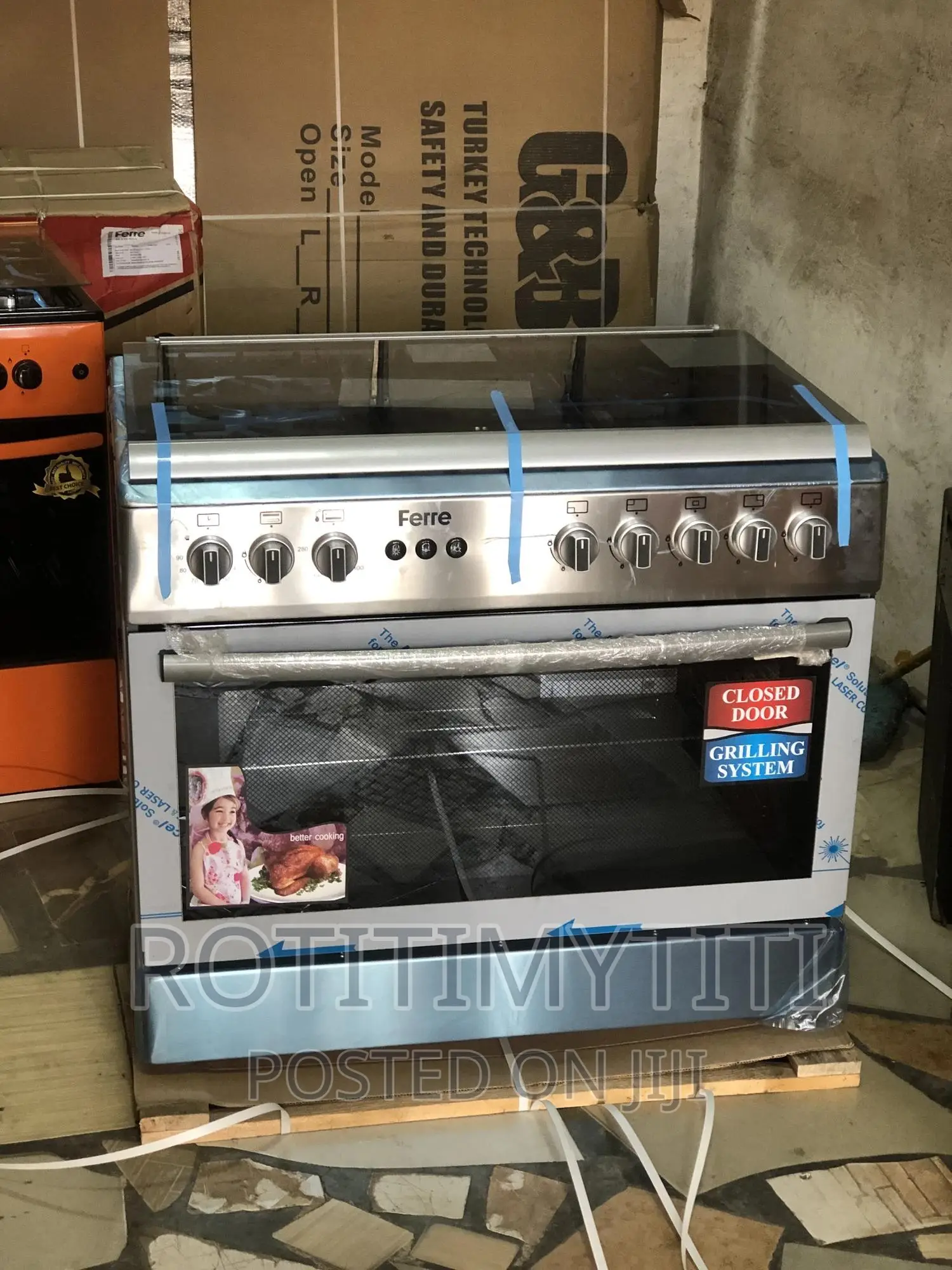 Turkish Made 5 Burner 60X90 Gas Cooker - Stainless in Accra ...