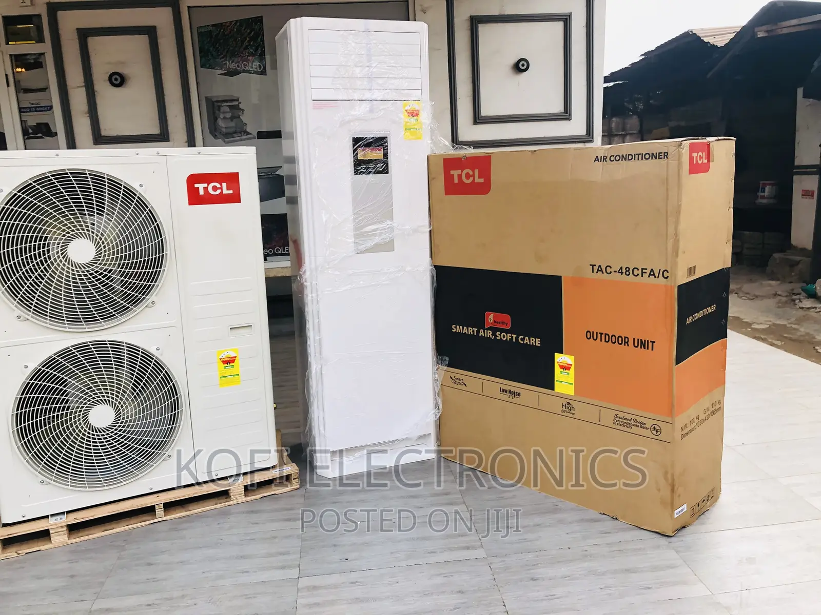 Low Indoor Noise-TCL 5.0hp R410 Floor Standing Tower AC in Accra ...