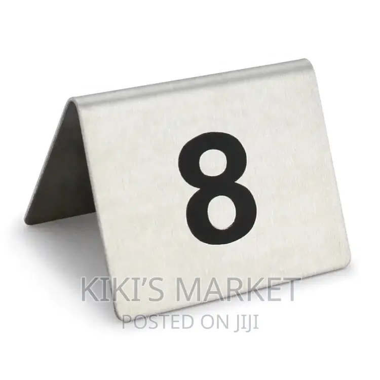 Double Sides Stainless Steel Table Numbers in Ablekuma - Restaurant ...