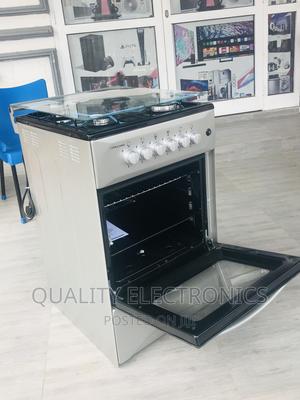 Gray 4 Gas Cooker Volcano Glass Lid Oven With Grill 50x50 in Adabraka ...