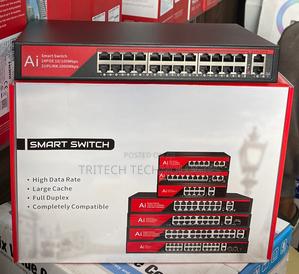 Ai 24port Smart Poe Switch +2uplink Gigabit and +1 SFP in Lapaz - Networking Products, Tritech ...