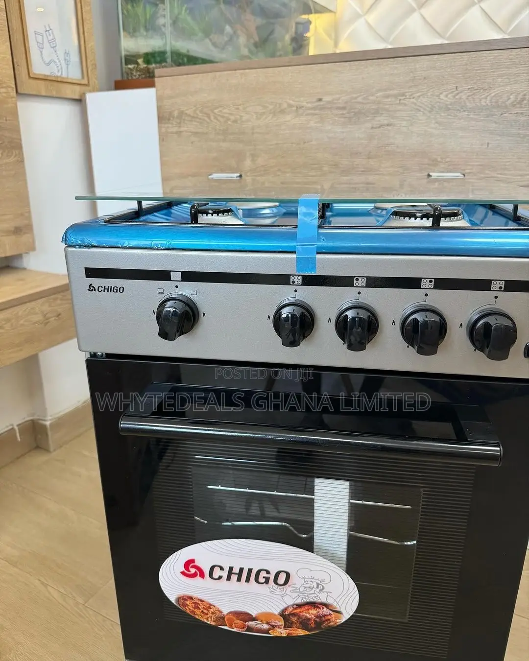No Match Stick| Chigo 4-burner Auto-ignition Gas Cooker| Oven| Grill in Accra Metropolitan ...