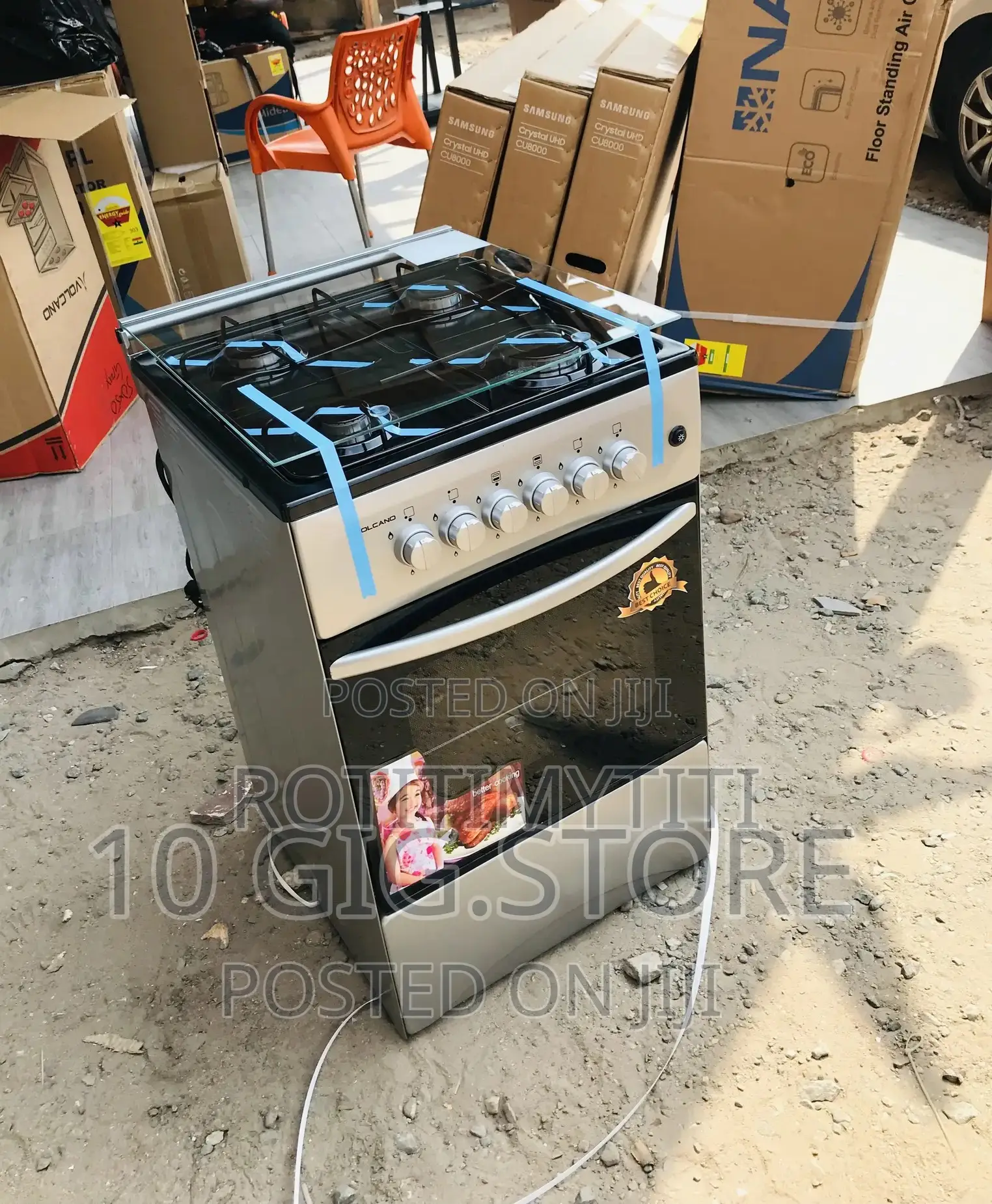 Oven and Grill Grey Volcano Gas Cooker at Affordable Price in Accra ...
