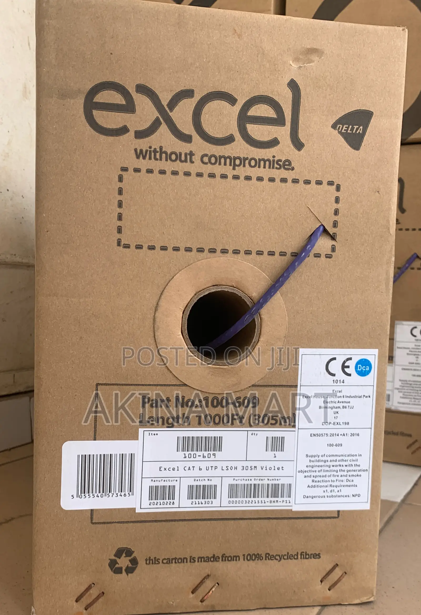 Excel Cat6 Cables Network Cat6 Cable Excel 305m for sale - Price: GH ...