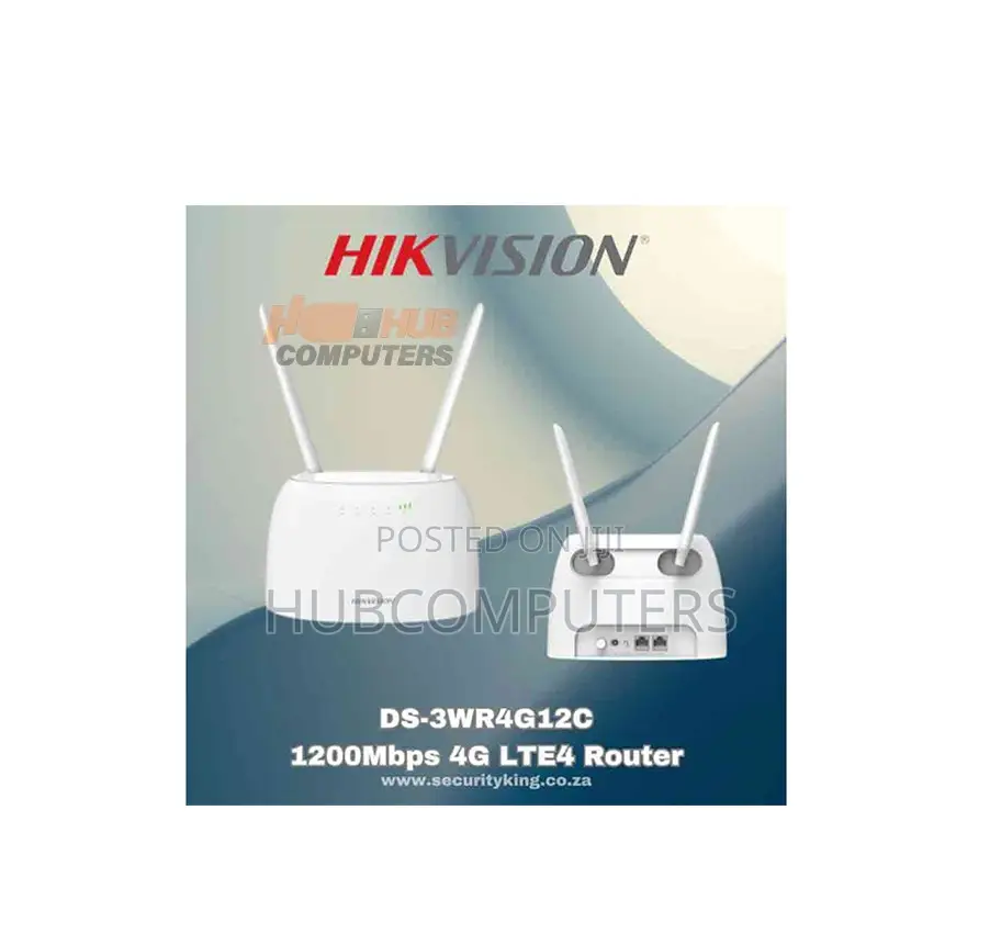 Hikvision (Ds-3wr4g12c) 1200mbps 4G LTE Dual Band Router in Madina ...
