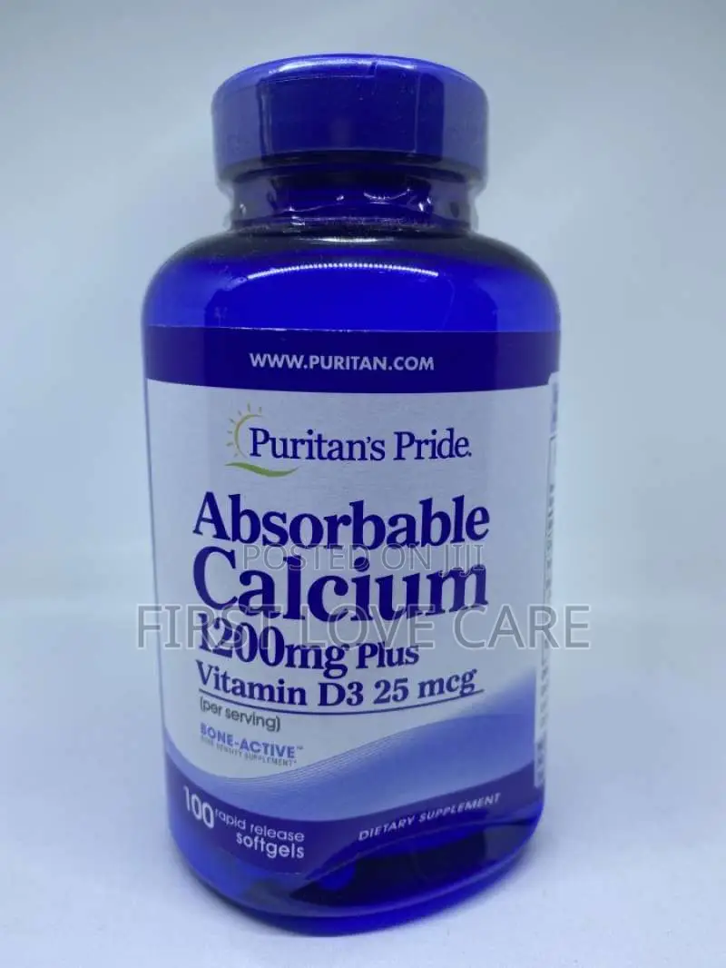 Puritan Pride Absorbable Calcium 1200mg PLUS Vitamin D3 in Madina ...