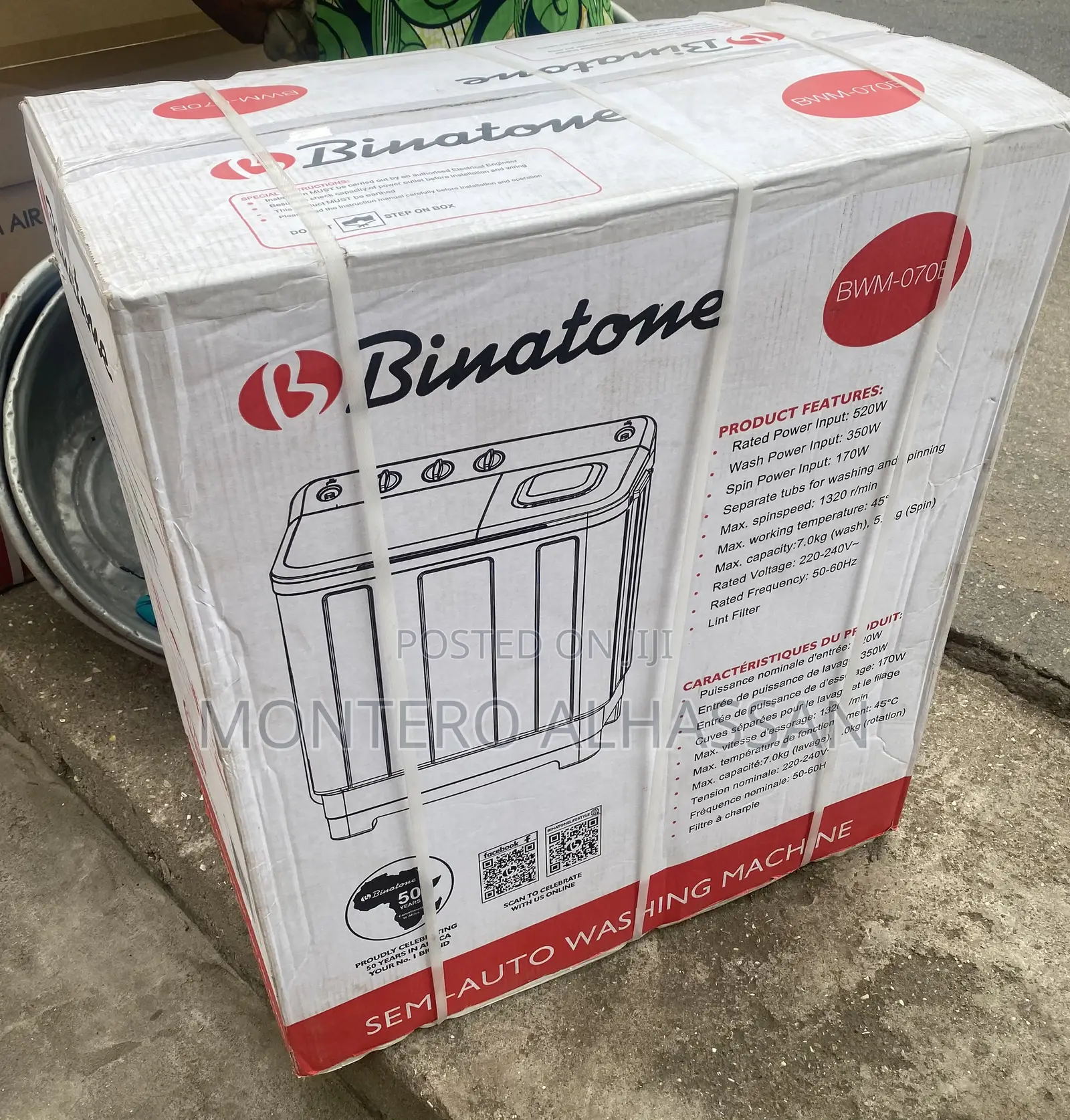 Binatone Washing Machine 7kg in Accra Metropolitan - Home Appliances ...
