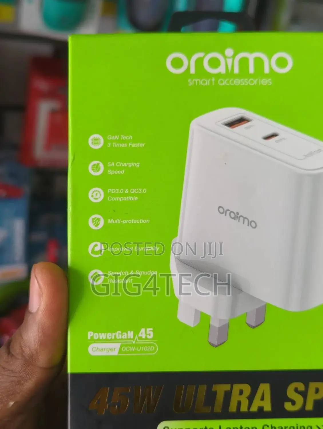 Oraimo USB Type-C 45W Charger OCW-U102D in Kokomlemle - Accessories for ...