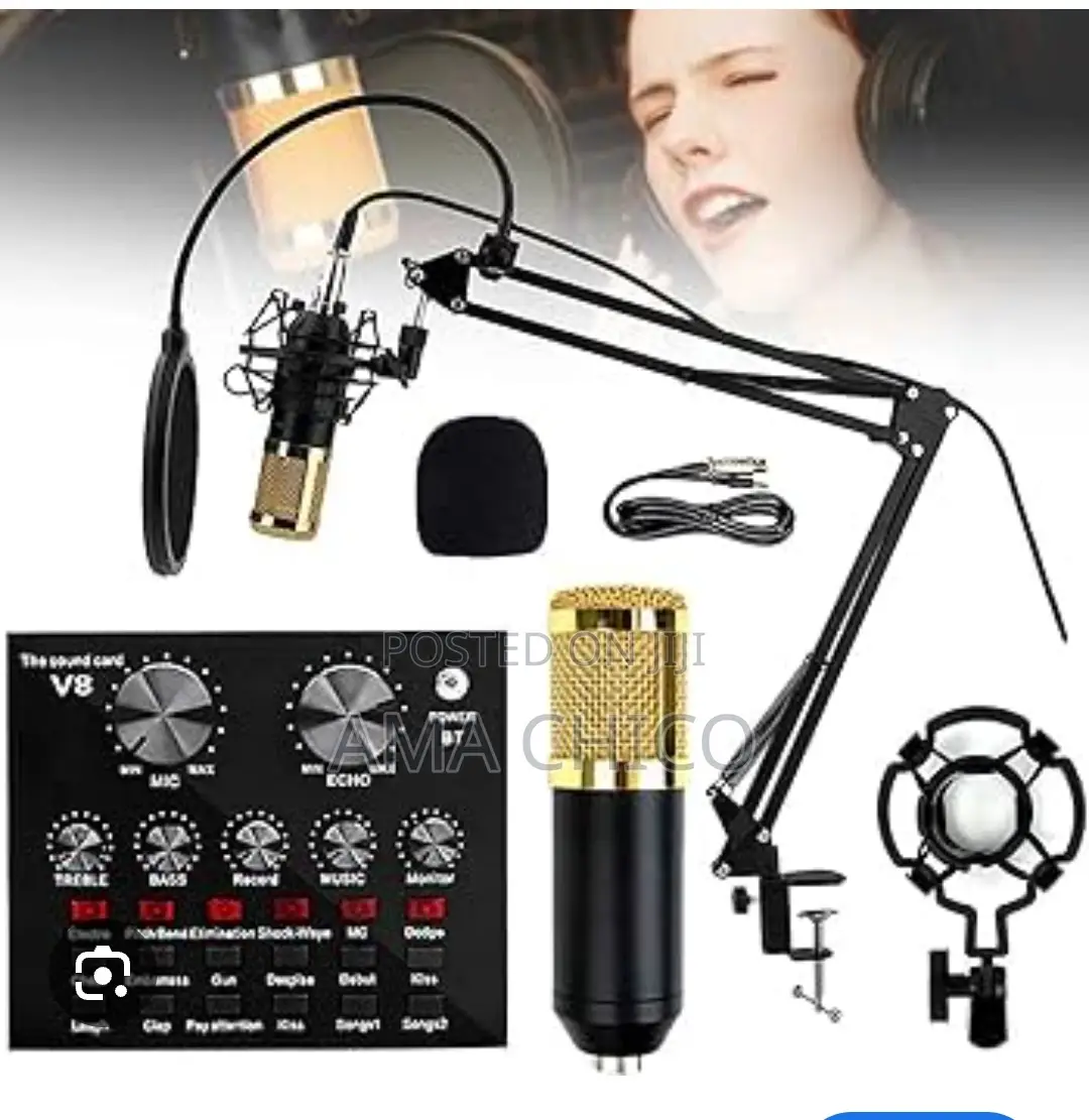 Bm 800 Condenser Microphone and V8 Sound Card for sale - Ama Chico ...