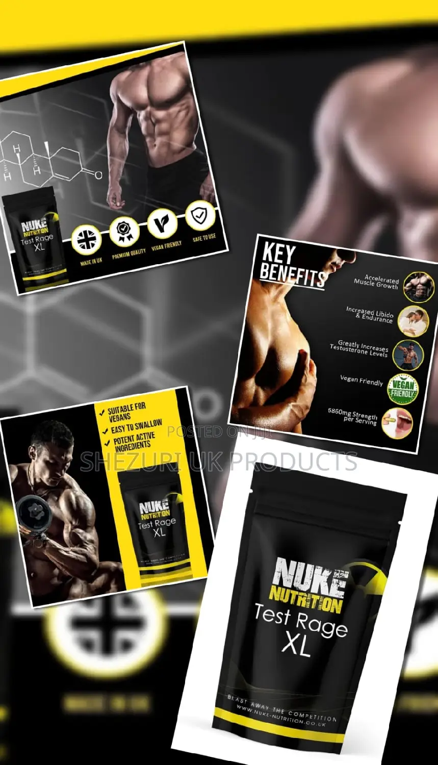 Nuke Nutrition Test Rage XL Testosterone Booster for Men in Accra ...