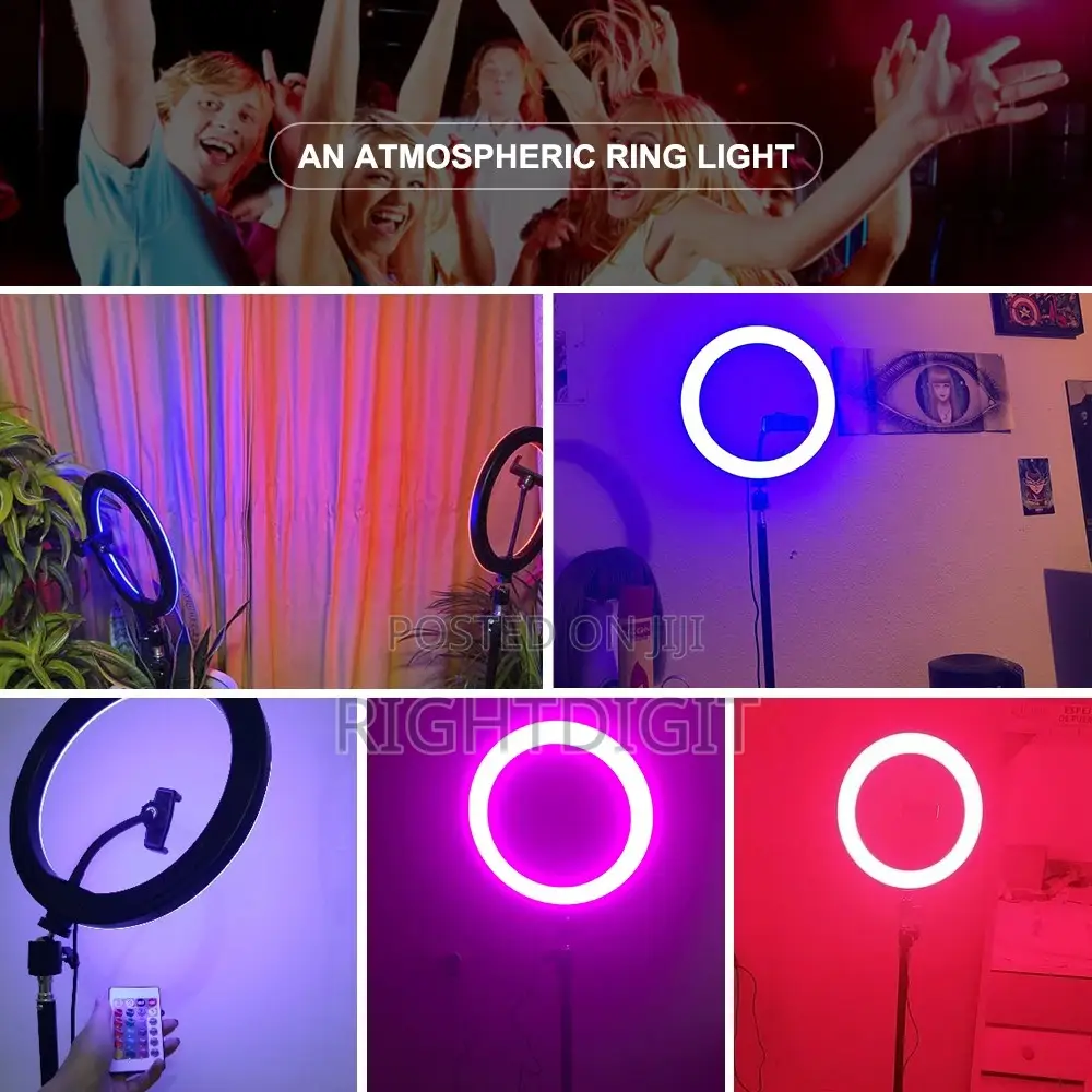 22inch RGB LED Ring Light Dimmable Selfie Lamp Stand in Kumasi ...