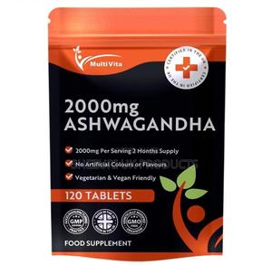 ASHWAGANDHA 2,000MG - 120 Vegan Tabs - Pure Root - UK Source in Accra ...