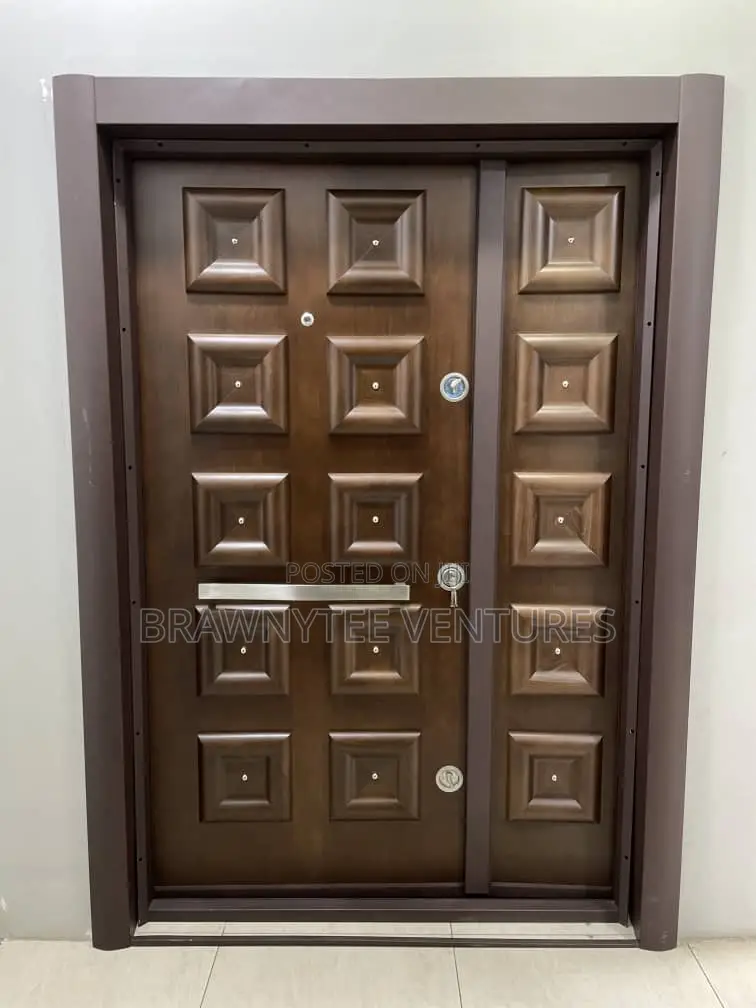 Brawnytee Luxury Kabartma Wooden Security Guard Doors in Spintex ...