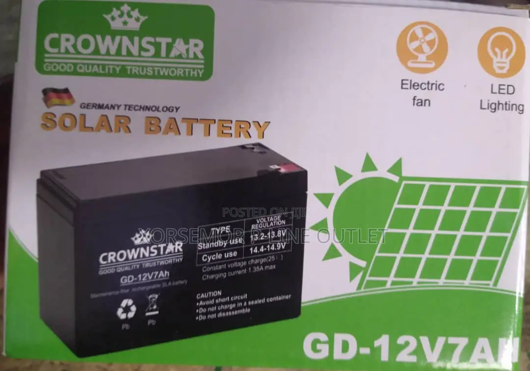 Crownstar GD-12V 7AH Battery in Accra Metropolitan - Electrical ...